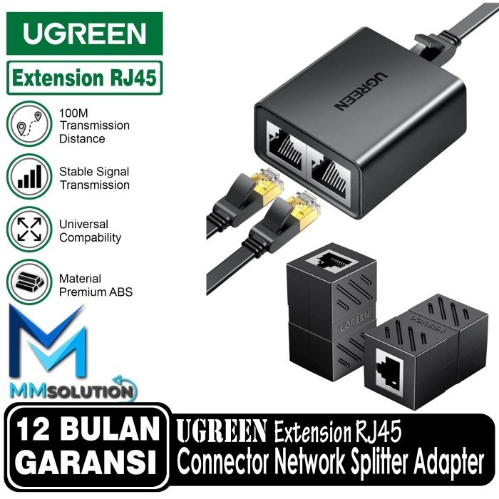 Ugreen Barrel UTP RJ45 Cat5e Cat6 Lan Cable Connection Connector ...