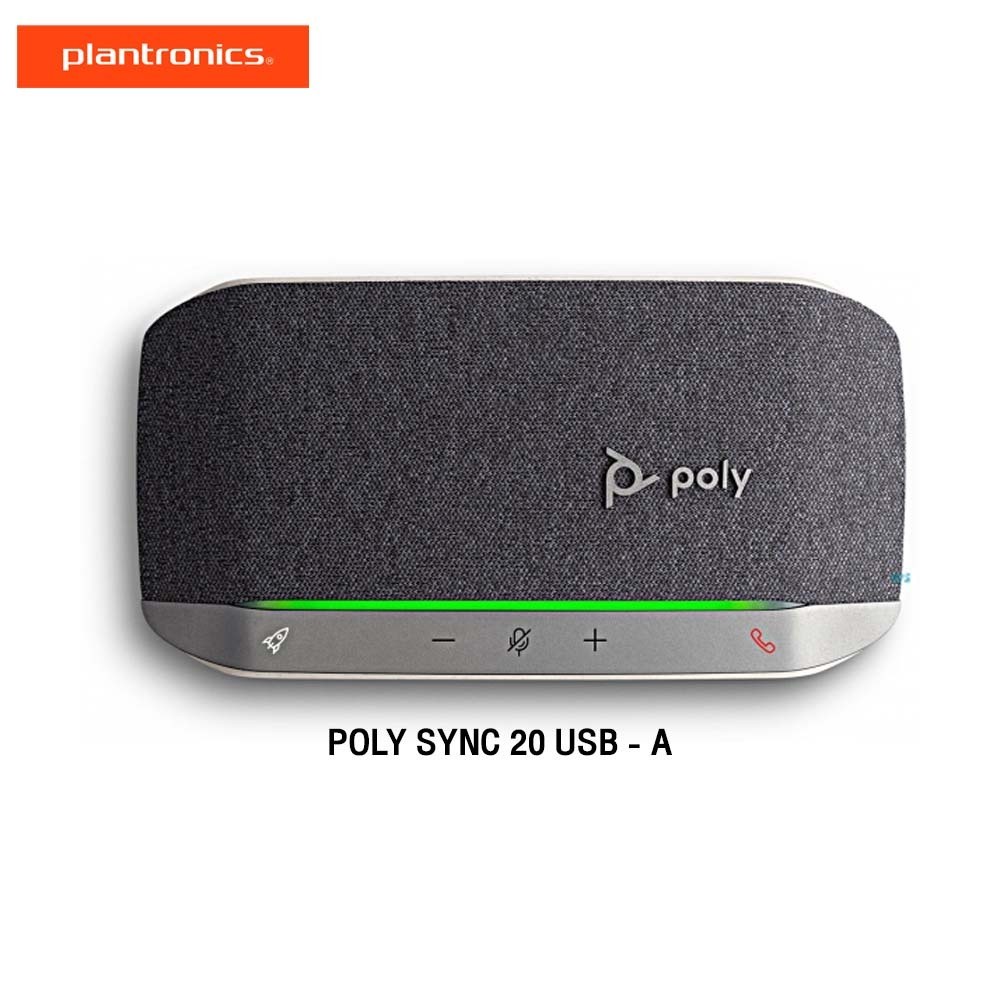 POLY SYNC 20 USB SMART SPEAKERPHONE ไมโครโฟนอัจฉริยะพร้อมเทคโนโลยีตัด ...