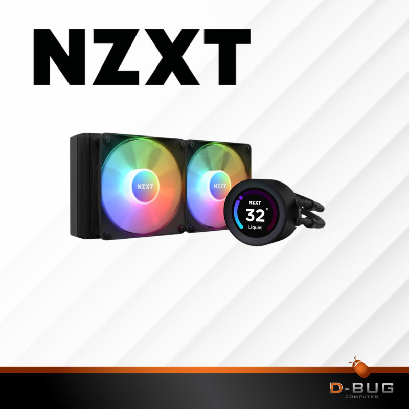 NZXT Cooler Kraken Elite 240 RGB 240mm AIO Liquid Cooler with LCD Display and RGB Fans (Matte ...