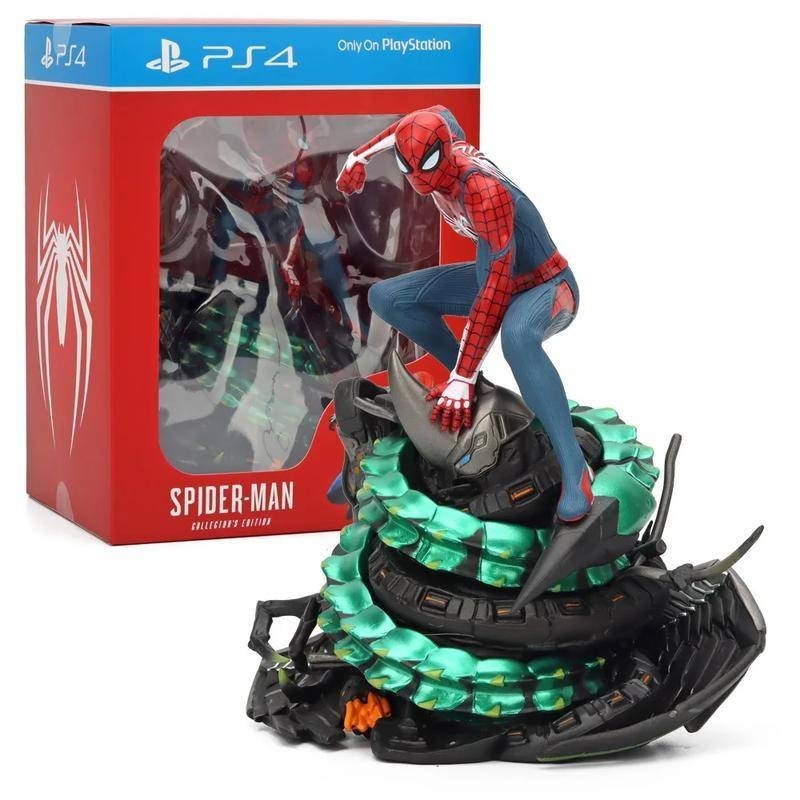 Marvel Spider-Man Collectable Figure, รูปปั ้ น PS4 Edition, 19ซม ...