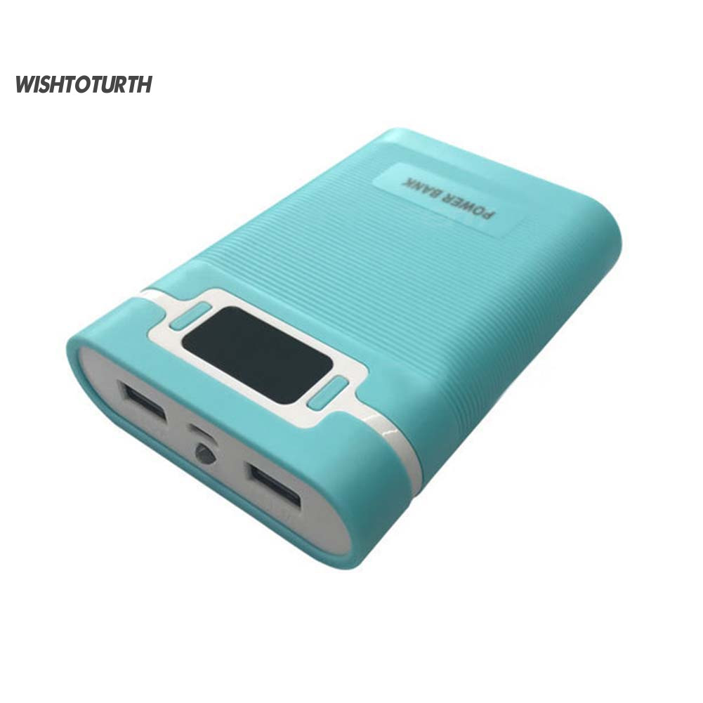 ☼Wt กล่องเคสพาวเวอร์แบงก์ 18650 4 ช่อง หน้าจอ LCD แบบพกพา DIY | Shopee Thailand