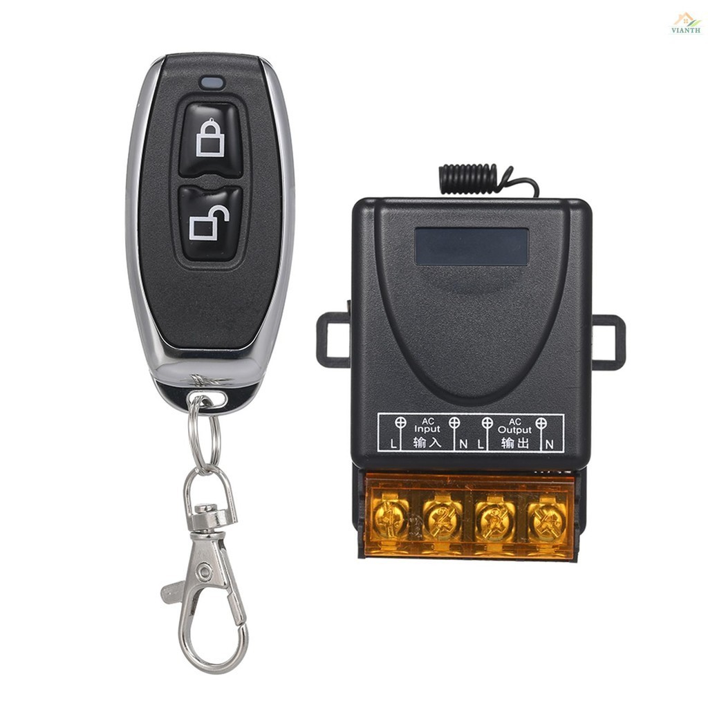 Smart Home 433Mhz AC85-220V 1CH โมดูลสวิตช์รับส่งสัญญาณรีโมตคอนโทรลไร้ ...