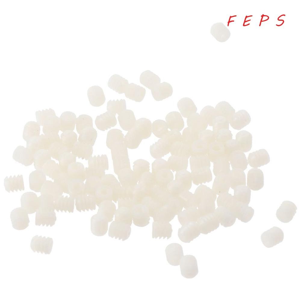 Feps 100 ชิ้นพลาสติก Dowels, สีขาว 0.34 "x0.39 "บานพับ Dowel แทรก, แบบ ...