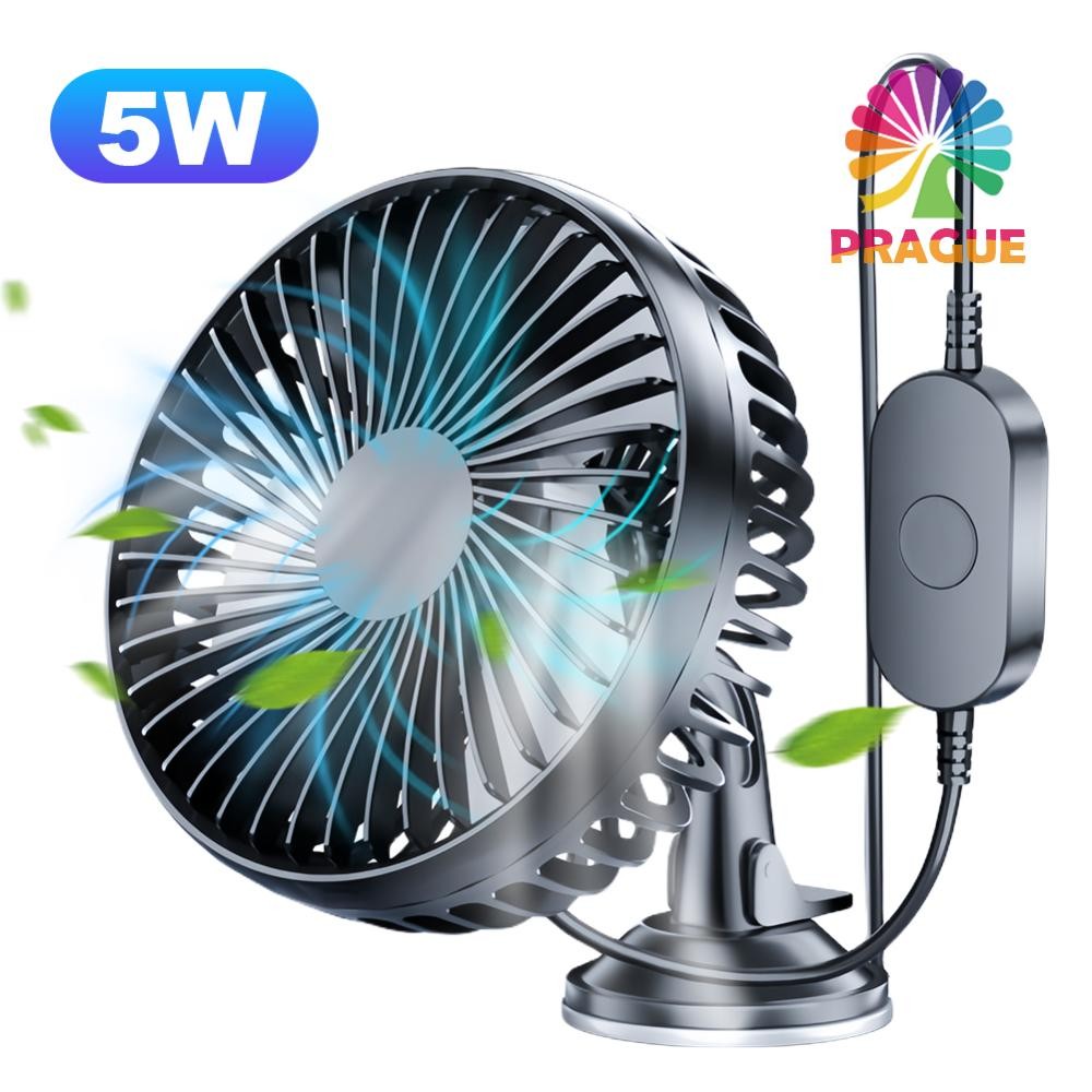 Usb Auto Cooler 360 องศารอบพร้อมถ้วยดูด Mini Car Air Cooling Fan U ...