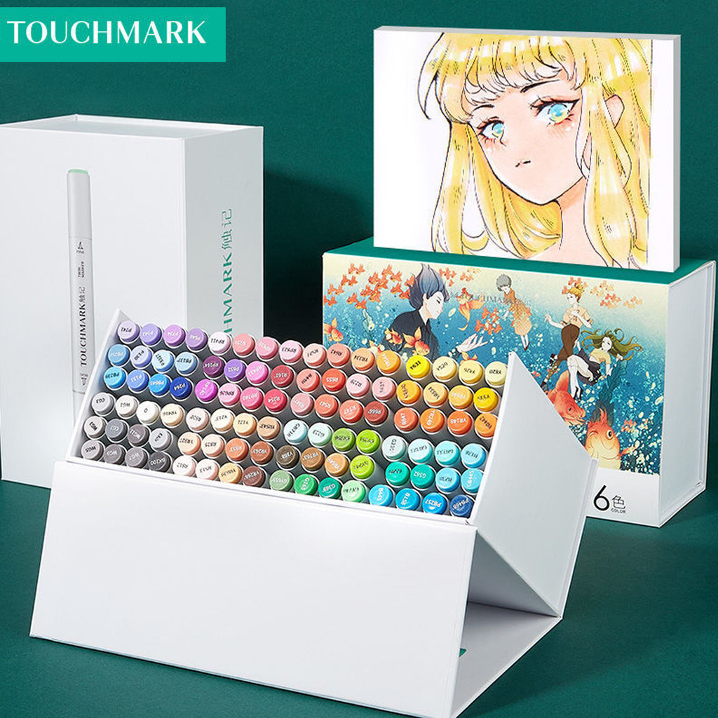 Marker Touchmark Soft headed marker ชุดศิลปินระดับอะนิเมะออกแบบมัน ...