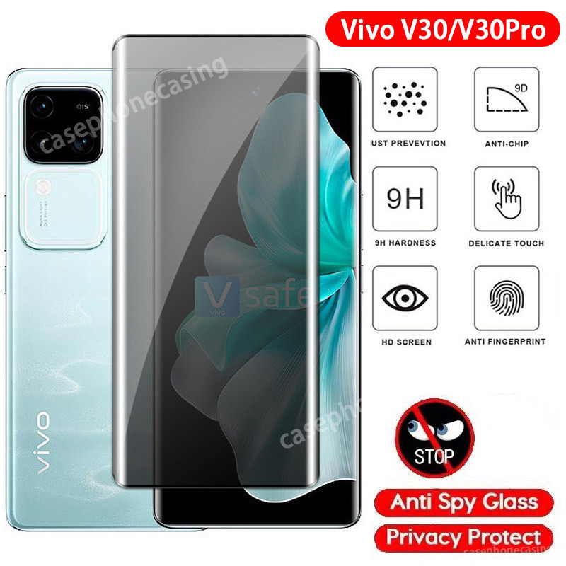 ฟิล์มกระจกนิรภัยกันรอยหน้าจอ กันแอบมอง กันรอยขีดข่วน 9H สําหรับ VIVO V30 Pro V 30 V30Pro VIVOV30 ...