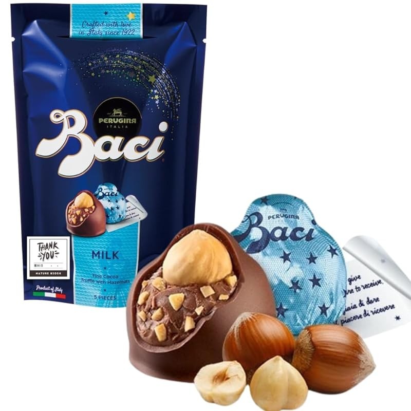 [ส่งตรงจากญี่ปุ่น] Baci ถุงใส่นมช็อกโกแลต 5P X 2 แพ็ก Baci Milk Chocolate Bag 5P X 2 N1-52 ...