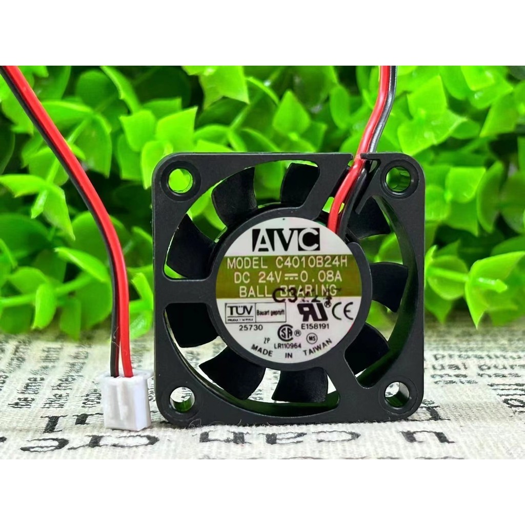 ใหม่ พัดลมระบายความร้อนอินเวอร์เตอร์ AVC C4010B24H 24V 0.08A 4CM 4010 2 ...