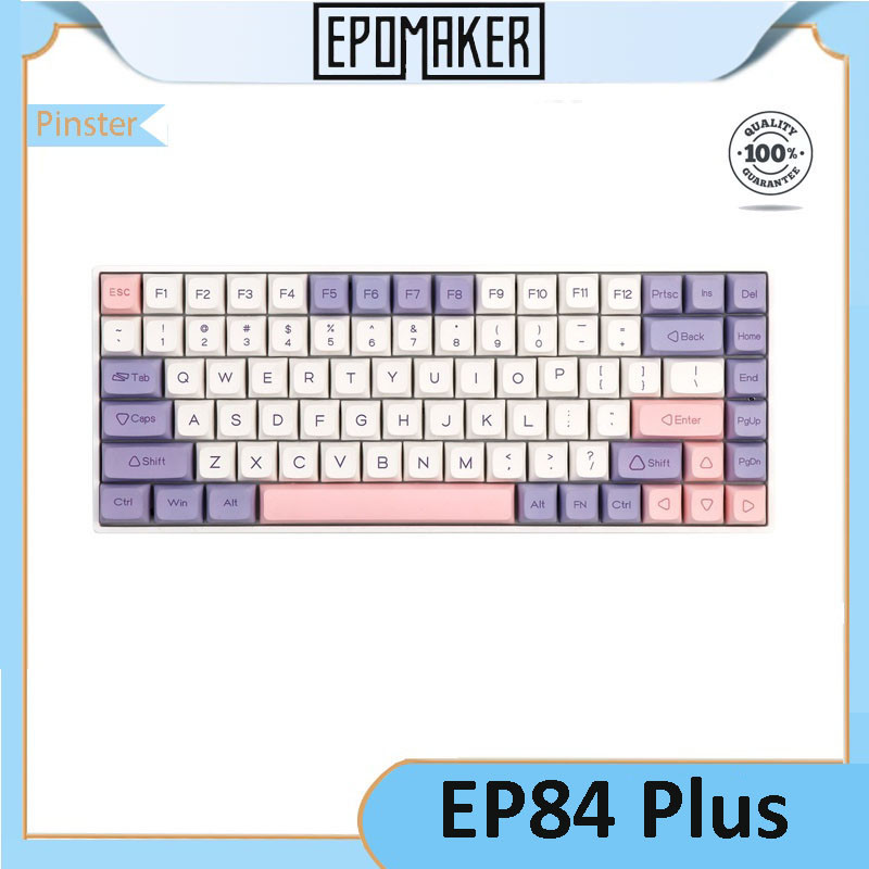 Epomaker EP84 Plus คีย์บอร์ดกลไก สามโหมด ปรับแต่ง เต็มคีย์ ร้อน สลับได้ RGB ไร้สาย บลูทูธ ...