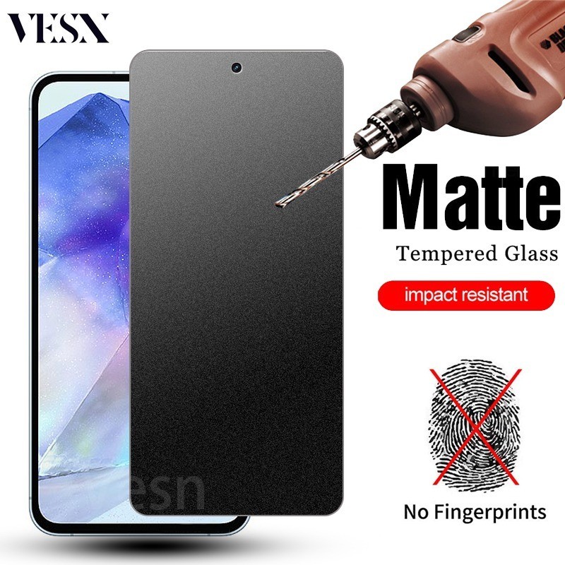 ฟิล์มกระจกเต็มจอแบบด้านรุ่น Samsung ss Galaxy A56 A55 A54 A53 A36 A35 A34 A33 A26 A25 A24 A23 ...