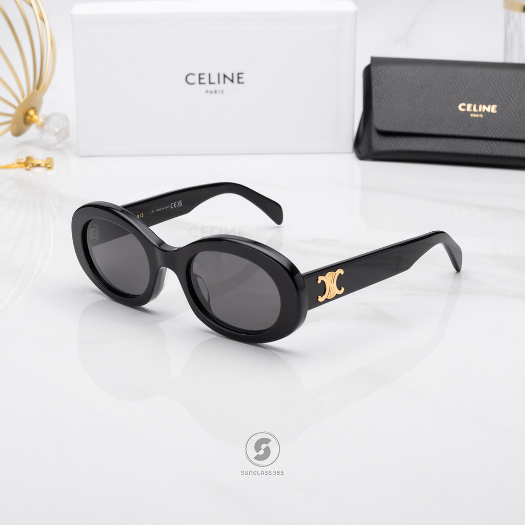 แว่นกันแดด Celine Triomphe 01 CL40194U 01A/52 | Shopee Thailand