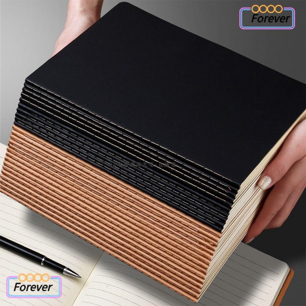 Forever Notebook, A4/A5/B5 Kraft Cover Diary Book, ตารางคุณภาพสูง/Lined ...