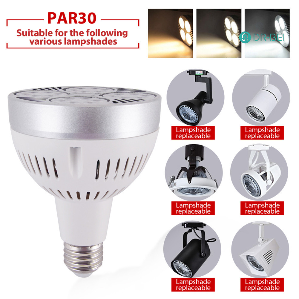 Dr.bei E27 35W P30 PAR30 หลอดไฟสปอตไลท์ LED สว่างมาก สําหรับบ้าน สตูดิโอ | Shopee Thailand