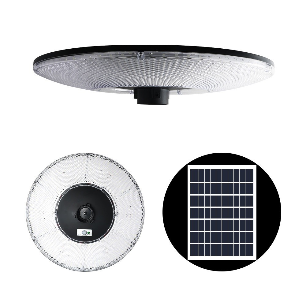 GlobalHouse EILON โคมไฟสนาม UFO โซลาร์เซลล์ พร้อมรีโมท 600W รุ่น ETYD-600W-0065 แสงเดย์ไลท์ ...