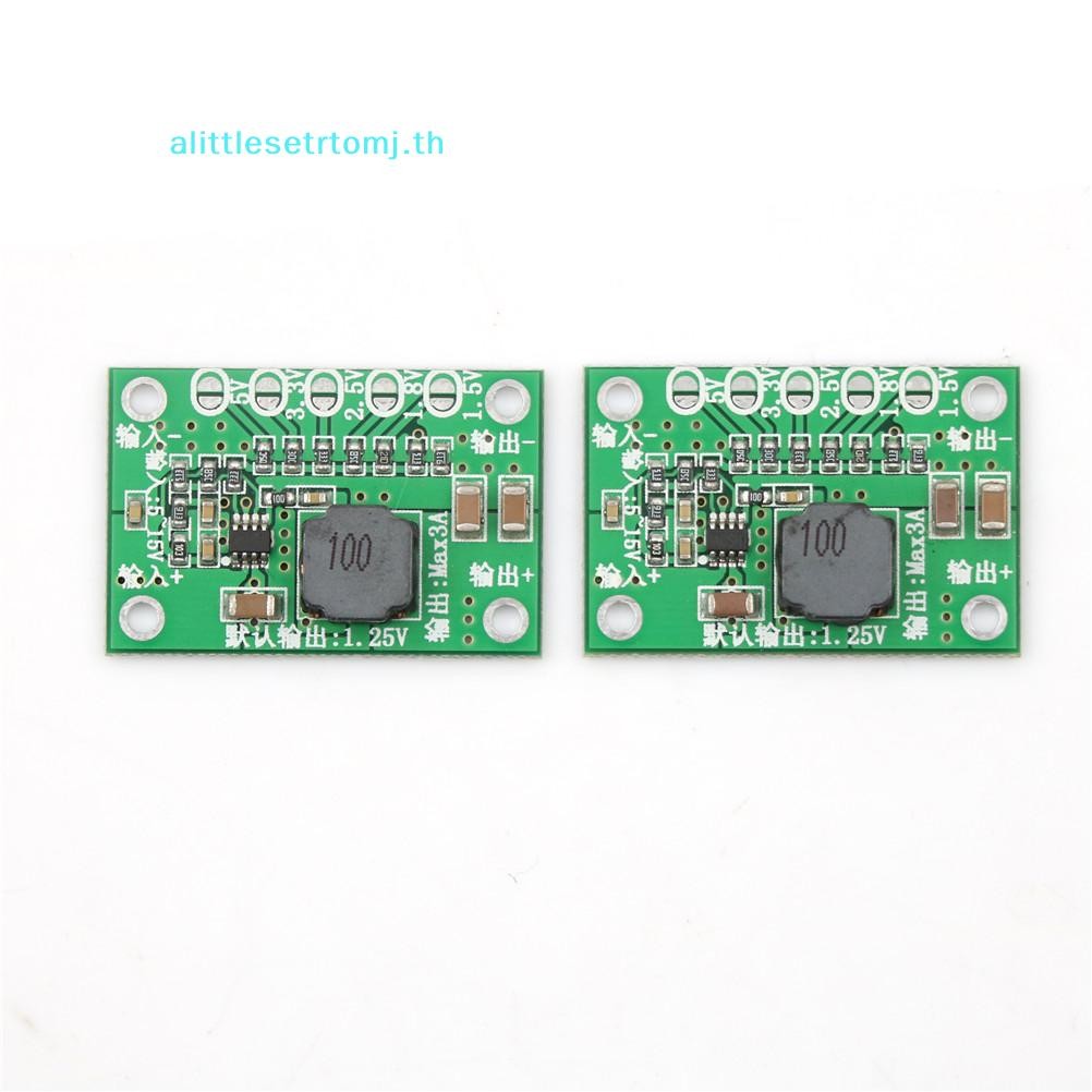 Alittlese ใหม่ DC-DC Buck Converter ขั้นตอนลงโมดูล 5 ~ 16V ถึง 1.5V 1.8V 2.5V 3.3V 5V 3A TH ...