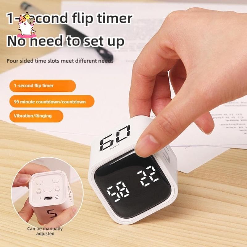 Cube Pomodoro Timer, หมุน Pomodoro Timer, Timer Flip Gravity Sensor Cube Timer นับถอยหลัง,เรียน ...