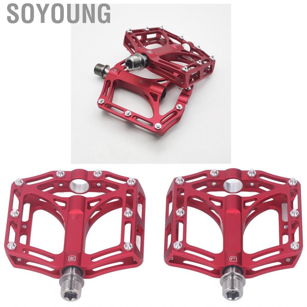 Soyoung Luqeeg Road Bike Pedals 1 คู่จักรยานโลหะน้ำหนักเบามืออาชีพพร้อมเล็บ Nonslip สำหรับ MTB ...