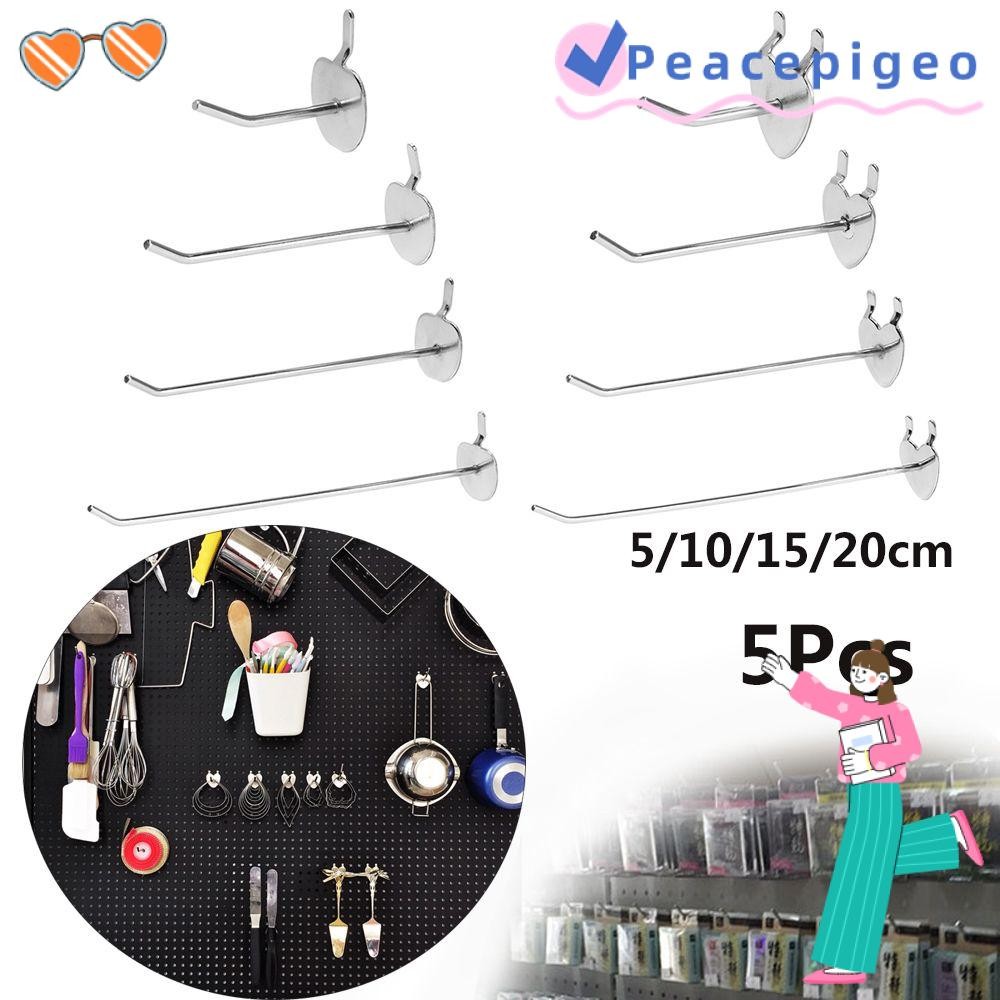 Peacepigeo 5 ชิ้นตะขอจอแสดงผลบ้านสะดวกแขวนเหมาะกับแผง Perforated Goods ชั้นวาง | Shopee Thailand