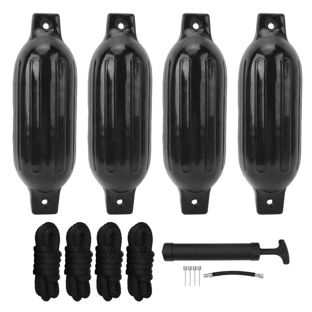Inflatable Boat Bumper Kit Protective Ribbed Buoys Docking for Yacht ...