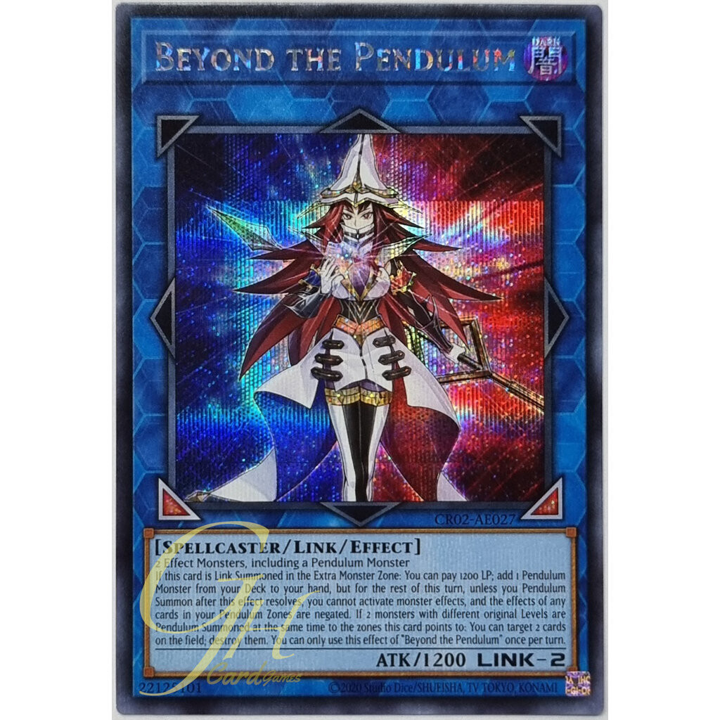 Yugioh [CR02-AE027] Beyond the Pendulum (Secret Rare) | Shopee Thailand