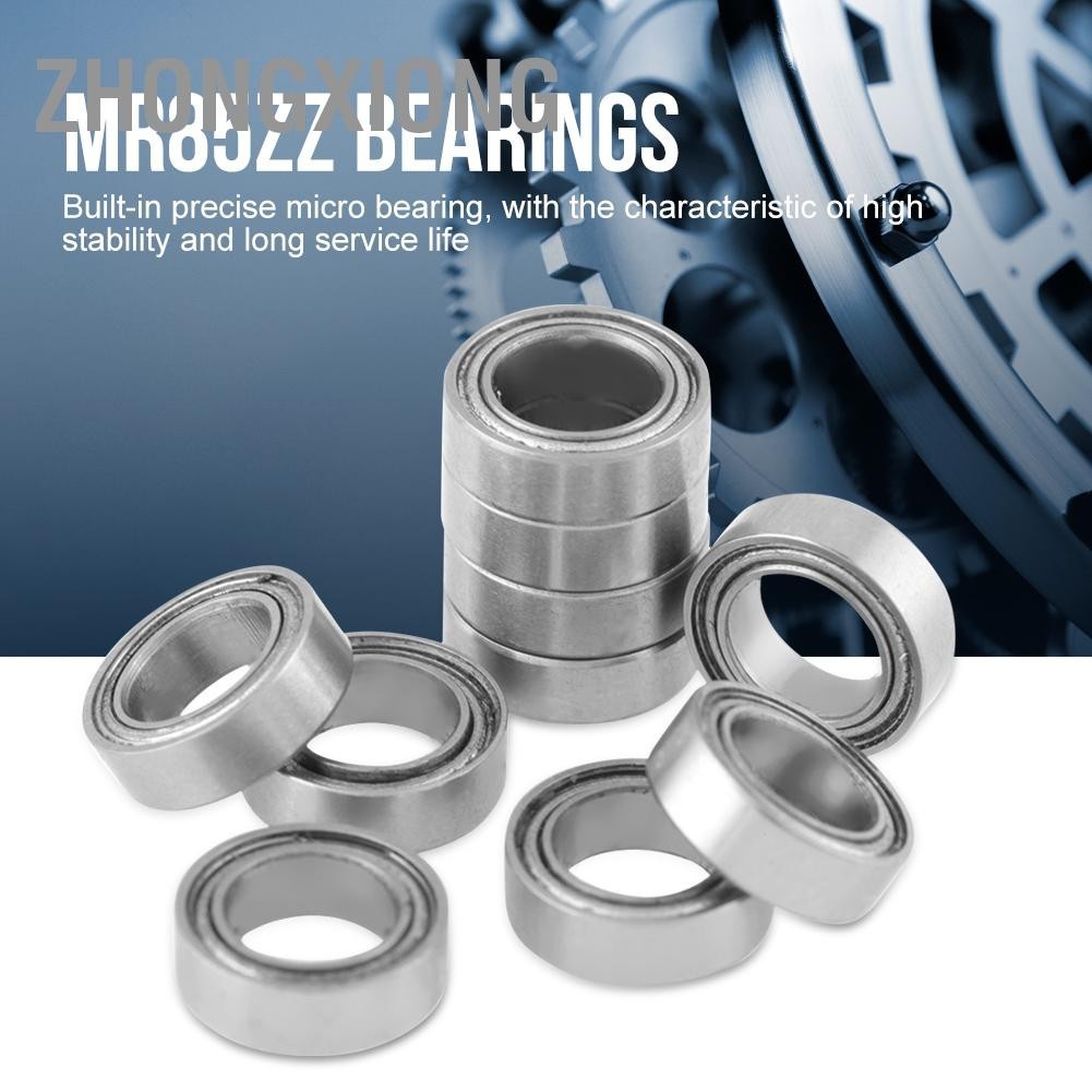 ZhongXiong 10 ชิ้น/เซ็ต MR85ZZ 440C แบริ่งลูกปืนสแตนเลส 5x8x2.5 มม. ...