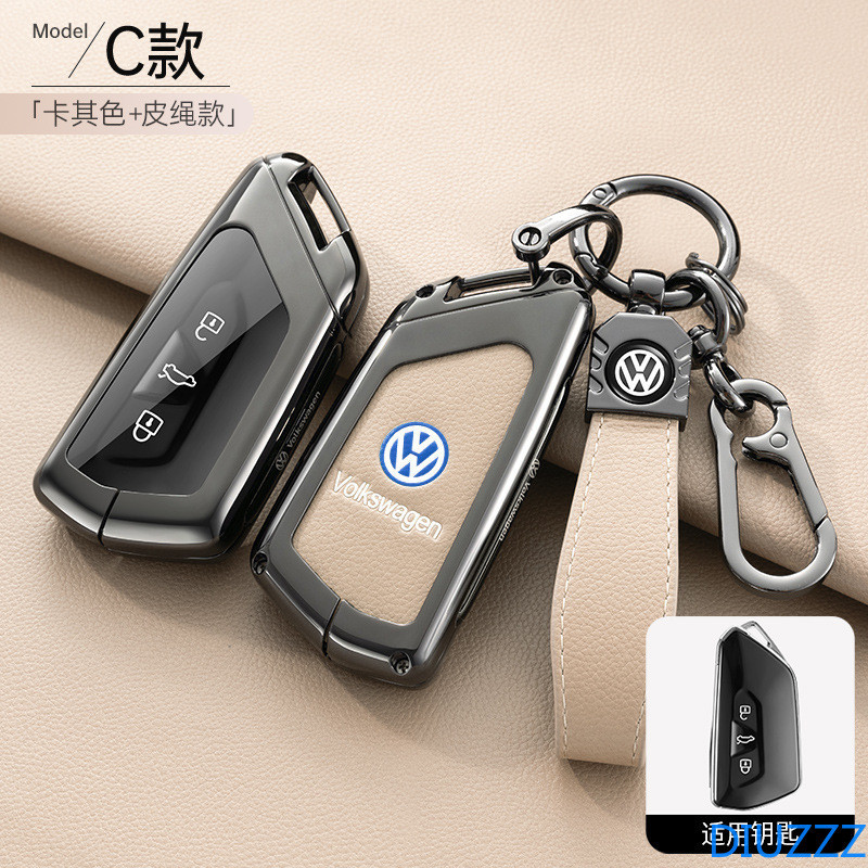 เคสกุญแจรีโมทรถยนต์ แบบหนังอัลลอย สําหรับ VW Volkswagen ID3 ID4 ID6 Golf 8 Teramont X Atlas X ...