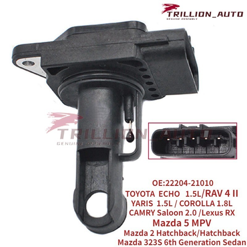 เซนเซอร์วัดการไหลของอากาศ 22204-21010 สําหรับ Toyota ECHO YARIS COROLLA ...
