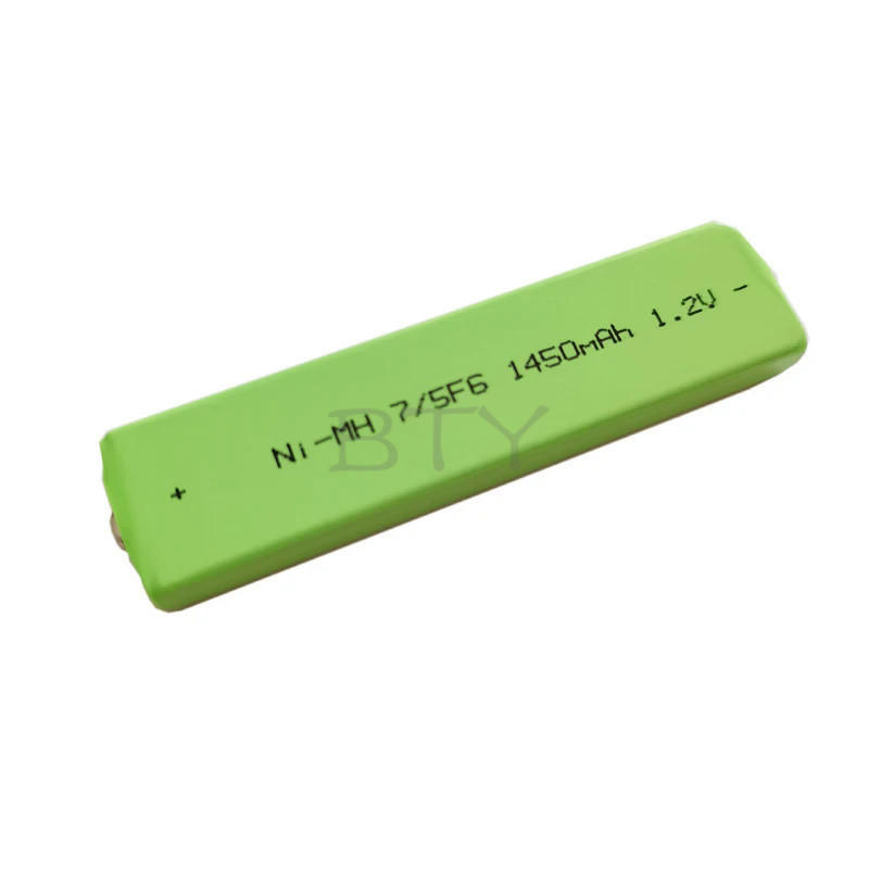 BTY 1.2V Ni-Mh rechargeable 7/5F6 battery 67F6 1450mAh 7/5 F6 Chewing ...