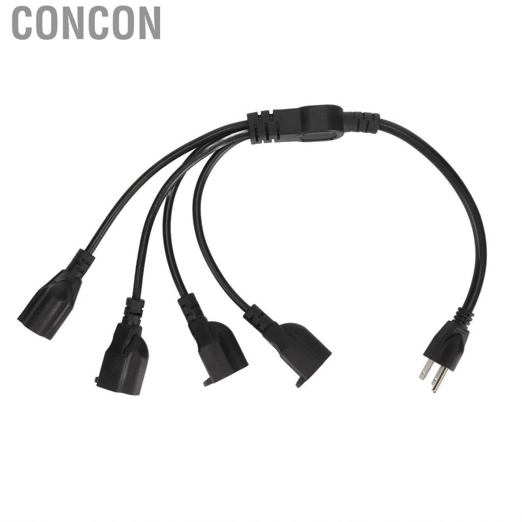 Concon 1 To 4 Outlet Power Cord Splitter Extension Plug and Play 3 ...
