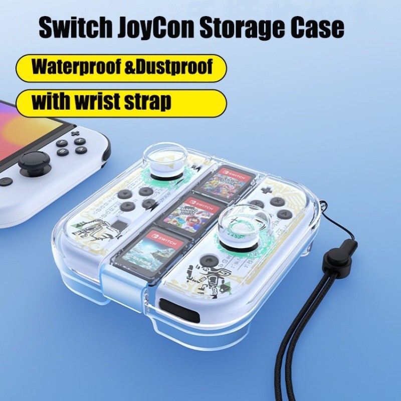 เคสใส PC สําหรับ Nintendo Switch & Switch Oled JoyCon แบบพกพา กันฝุ่น ...