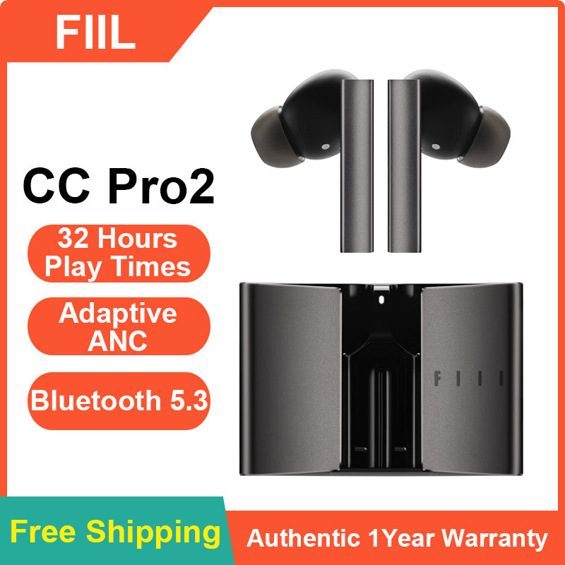 FIIL CC Pro2 หูฟังไร้สายตัดเสียงรบกวนหูฟังเวลาเล่น 32H เสียงสบายดี ...