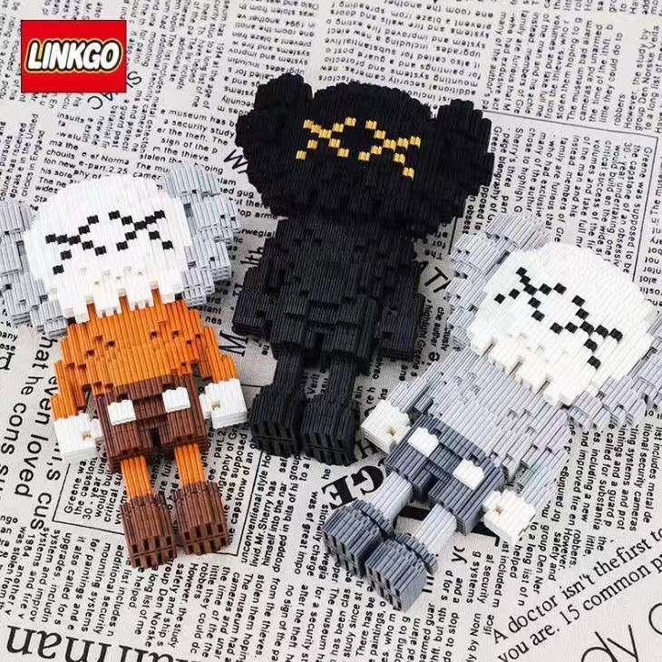 Mega Toys BearBrick Jumbo เลโก้ ตัวต่อ นาโนบล็อก Kaws art Kaw Nanoblock ...