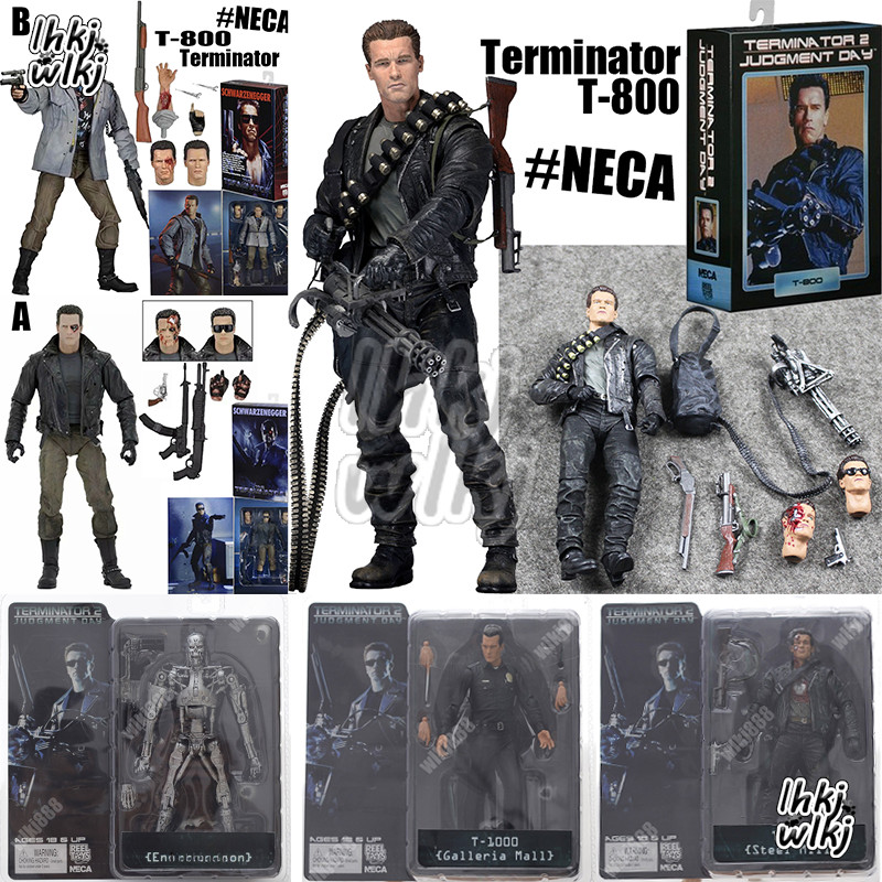 โมเดลฟิกเกอร์ Terminator Schwarzenegger T-800 NECA Terminator ...