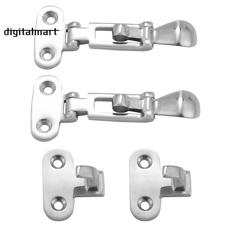 2 ชิ้น Marine เรือ Deck ล็อค Hasp 316 สแตนเลสล็อค Hold Down Clamp Anti ...