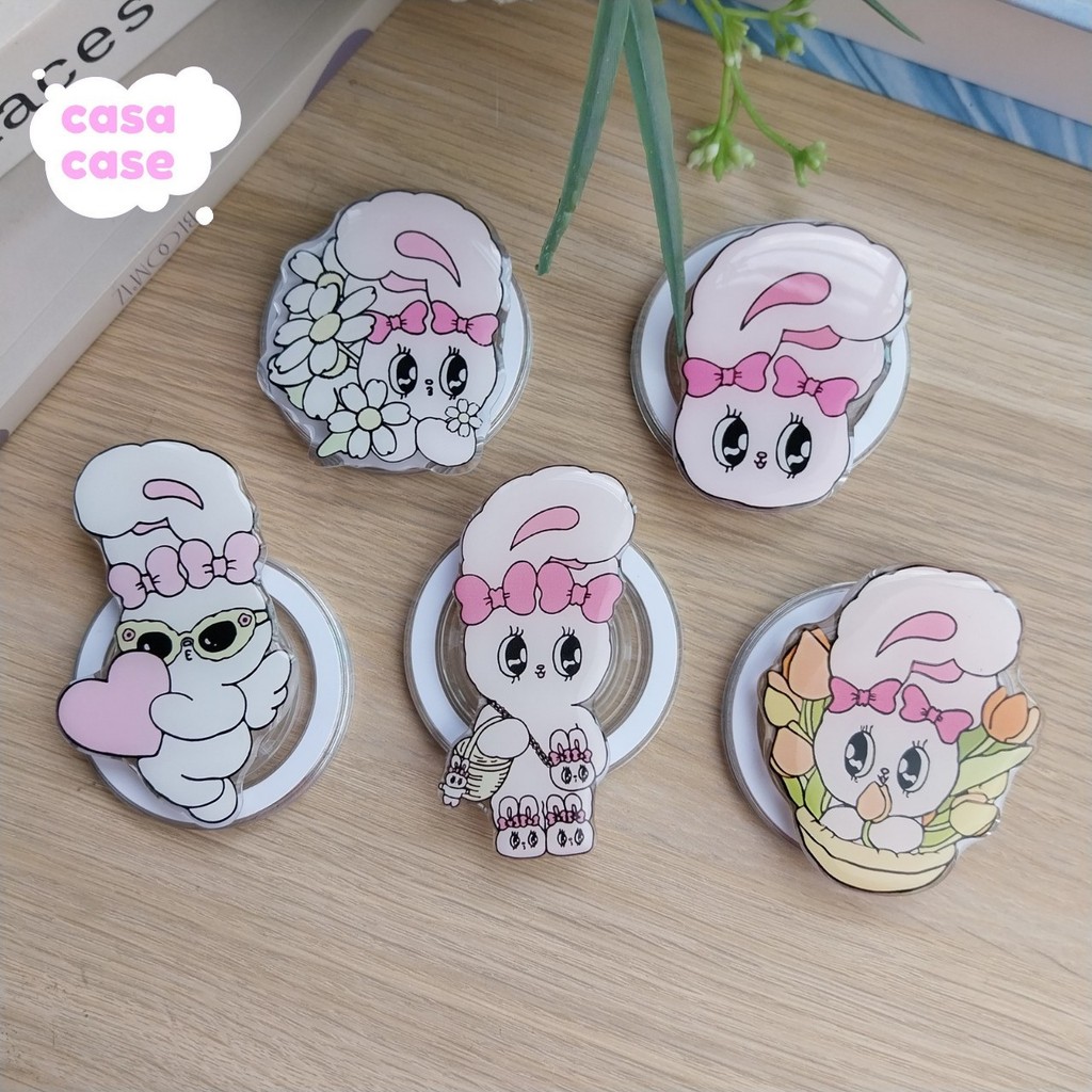 Griptok Acrylic Esther Bunny Magsafe กิ๊ฟต๊อก การ์ตูนติดหลังมือถือ ที่ ...