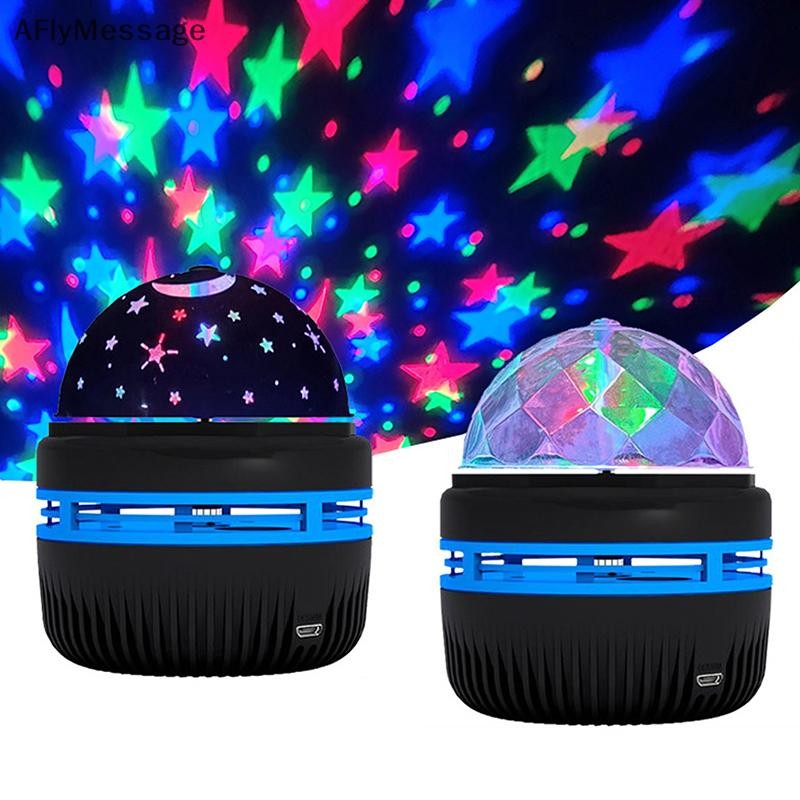Afl LED Starry Night Light รีโมทคอนโทรลหมุน Galaxy Aurora Projection ...