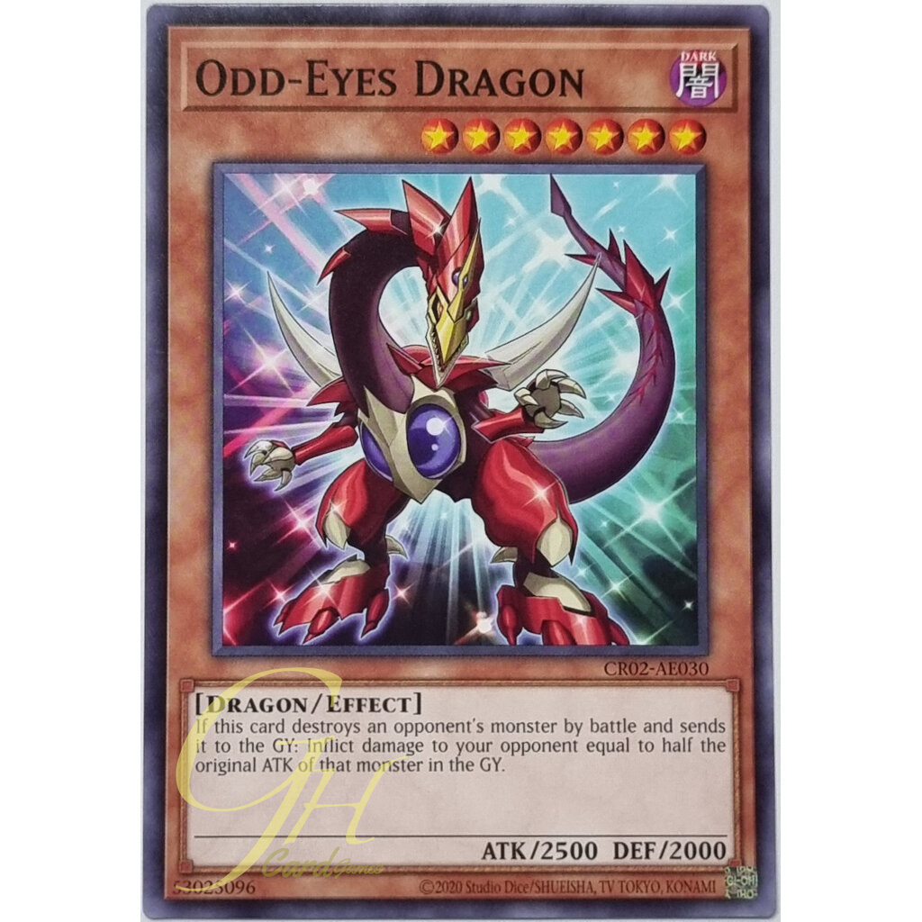 Yugioh [CR02-AE030] Odd-Eyes Dragon (Common) | Shopee Thailand