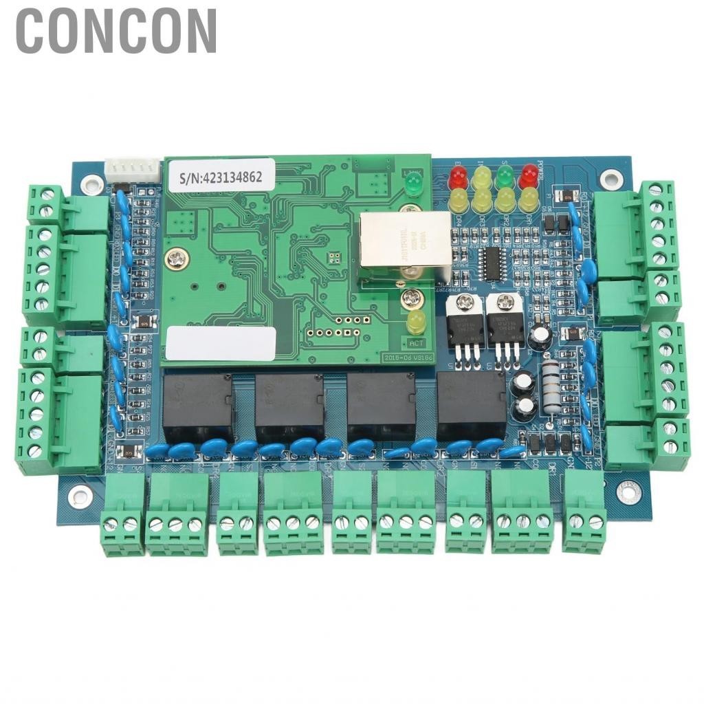 Concon 4 Door Access Controller TCP IP Mode Stable Operation Wiegand Control Panel Board Network ...