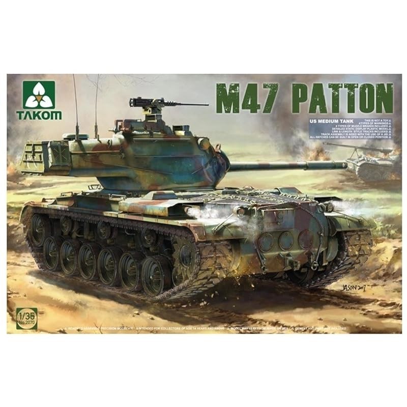 Takom Takom 1/35 สหรัฐอเมริกา Army M47 Patton โมเดลรถถังพลาสติก ขนาด ...