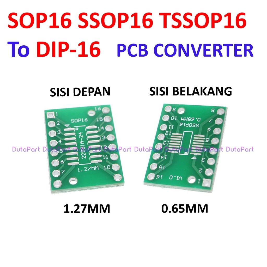 บอร์ด Pcb SMD SOP16 SSOP16 TSSOP16 ถึง DIP16 DIP 16 อะแดปเตอร์แปลง | Shopee Thailand