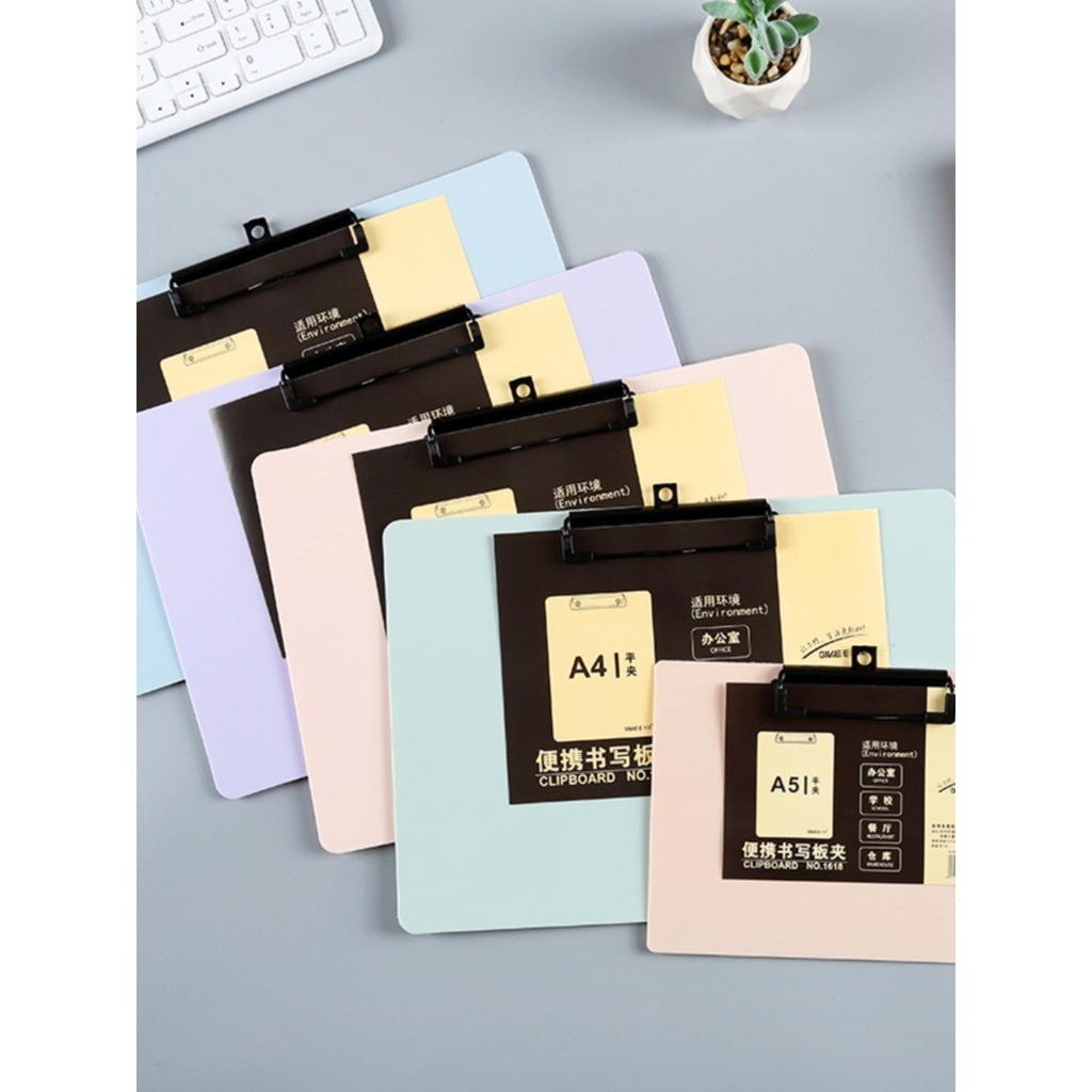 Morandiเขียนคลิป A4 บอร์ดคลิป A5 แผ่นรองเขียนโฟลเดอร์แนวนอนแนวตั้งโฟลเดอร์พลาสติกเครื่องเขียน ...