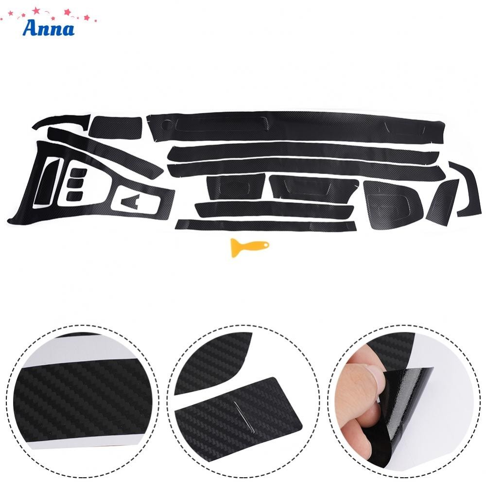 【Anna】Interior Sticker Carbon Fiber 3D Car Decal For BMW 3 Series E90 ...