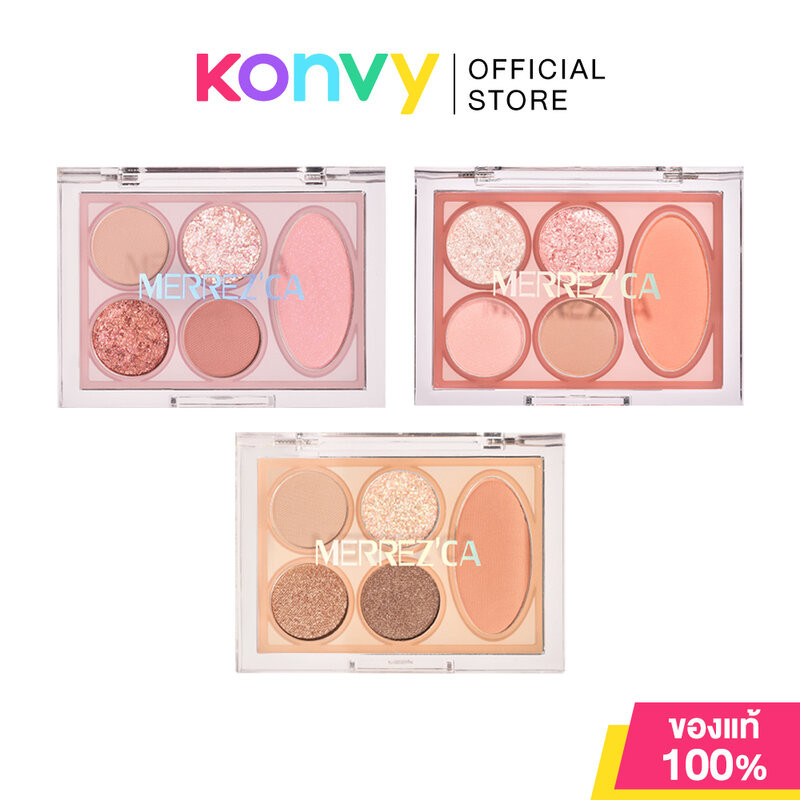 Merrezca Eye & Cheek Color Palette 3.8g เมอร์เรซกา พาเลท 2in1 ที่เป็น ...