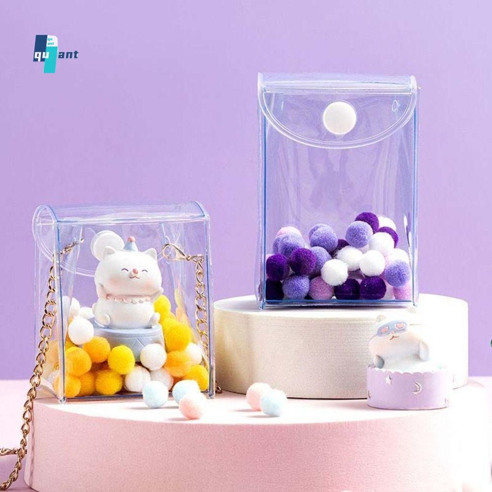 Quantumsky ตุ๊กตาโปร่งใสกระเป๋าเดิน,พร้อมพวงกุญแจกันฝุ่นรูปตุ๊กตากระเป๋า,กระเป๋ากลางแจ้งตุ๊กตา ...