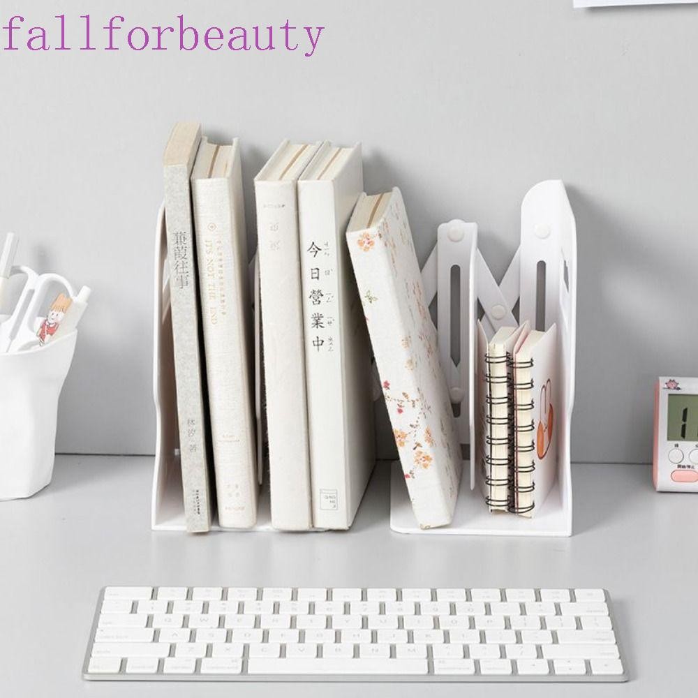 Fallforbeauty ชั้นเก็บของพับได้, ติดตั้งง่าย ปรับได้ Desktop Book Stand ...
