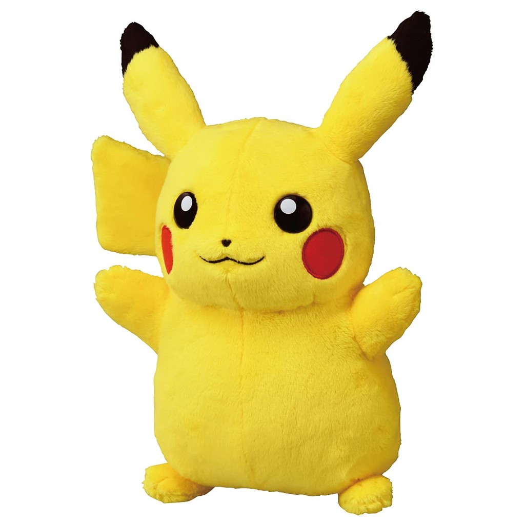 TAKARA TOMY "Pokemon Cuddly Talking Pikachu" Plush Toy for 3 Years and ...