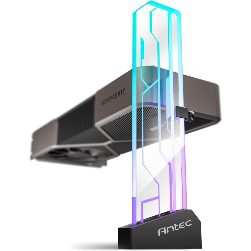 ที่ค้ำการ์ดจอ Antec ARGB Tempered Glass GPU Support Bracket Graphics ...