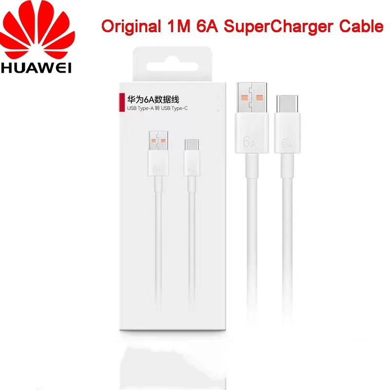 ของแท้ HUAWEI 6A สายเคเบิลชาร์จเร็ว USB Type c รองรับ 66W 88W 100W สําหรับ Mate 60 50 50e 40 Pro ...