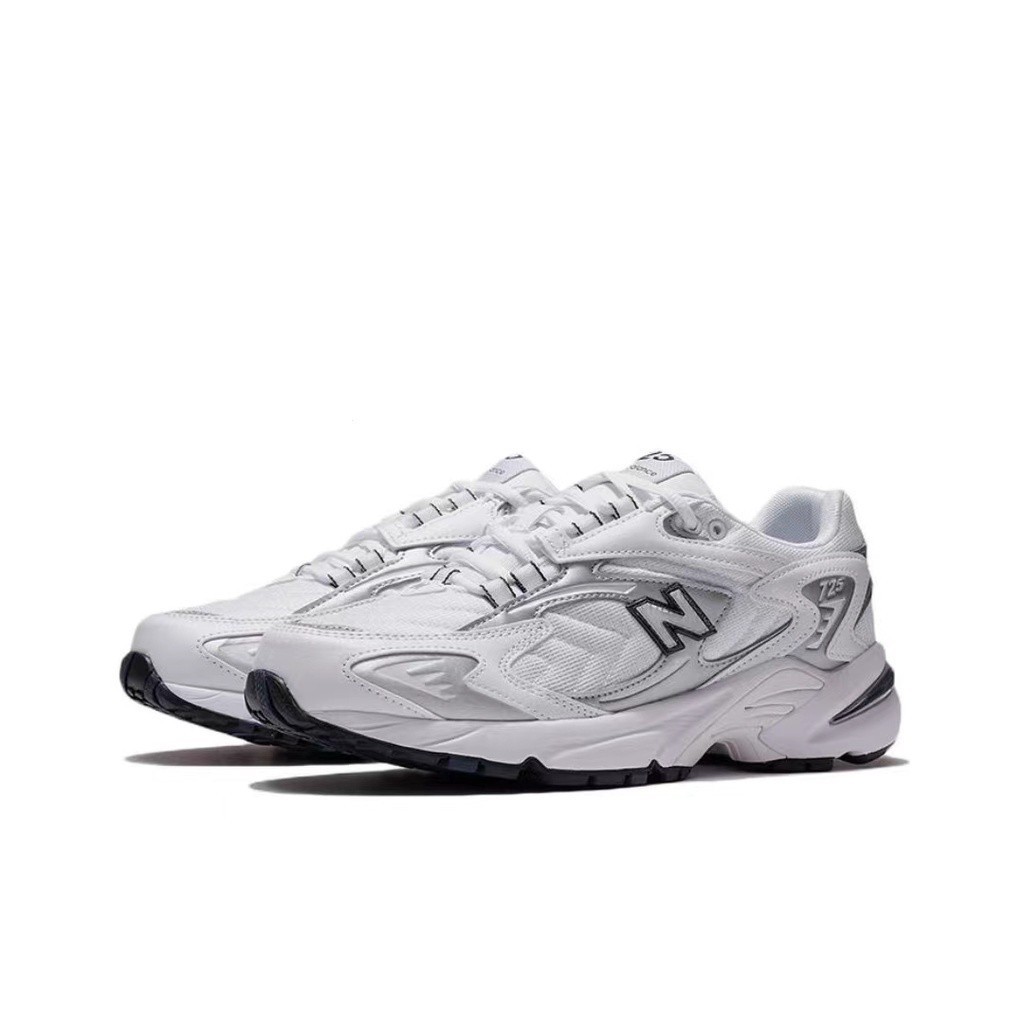 New Balance NB 725 รองเท้ากีฬาลำลองสำหรับผู้ชายและผู้หญิงสีเงิน ร้อย ...