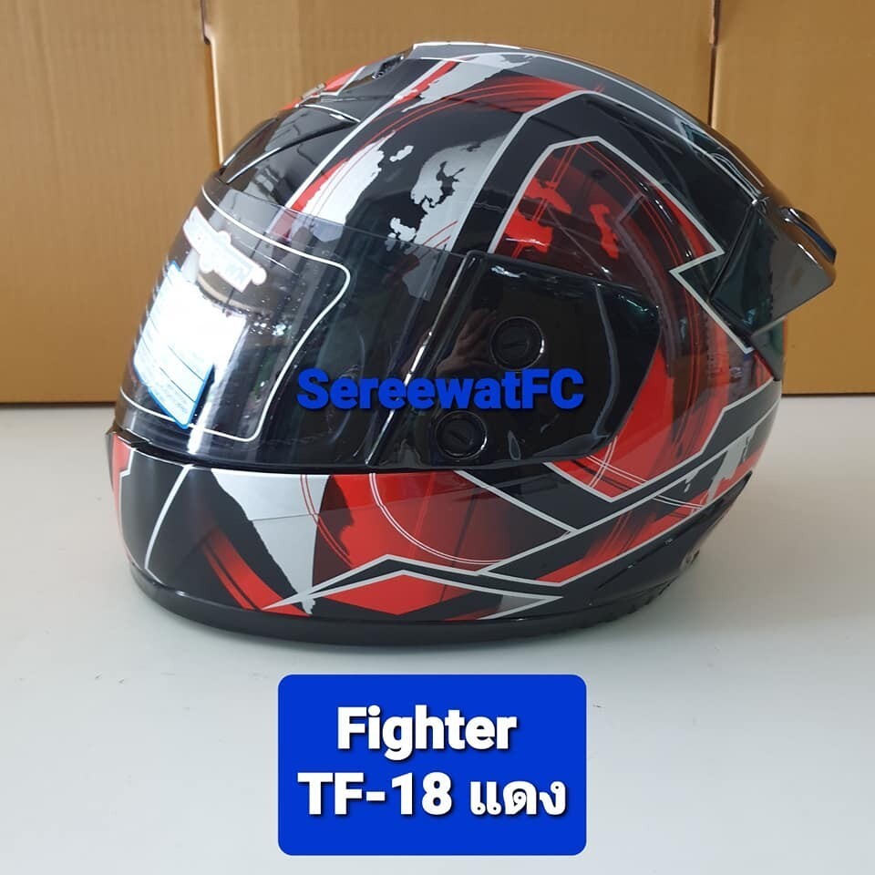 หมวกกันน็อค และ ชิว SpaceCrown รุ่น Fighter STK ขนาดไซด์ L (รอบศรีษะ 59 ...